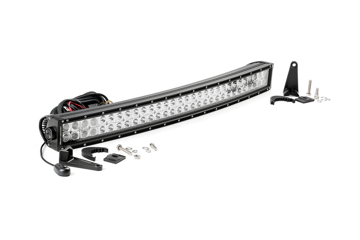 30-inch Curved Cree LED Light Bar - (Dual Row | Chrome Series) 72930 ...