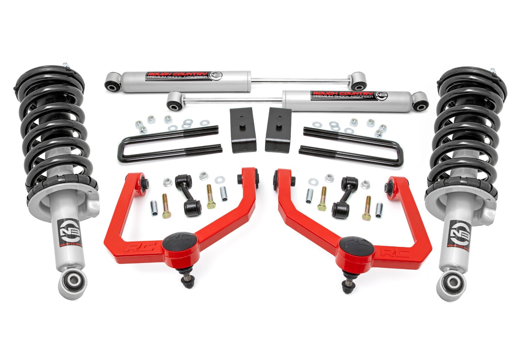 3 Inch Lift Kit | N3 Struts & Shocks | Nissan Titan 2WD/4WD (2004-2024 ...