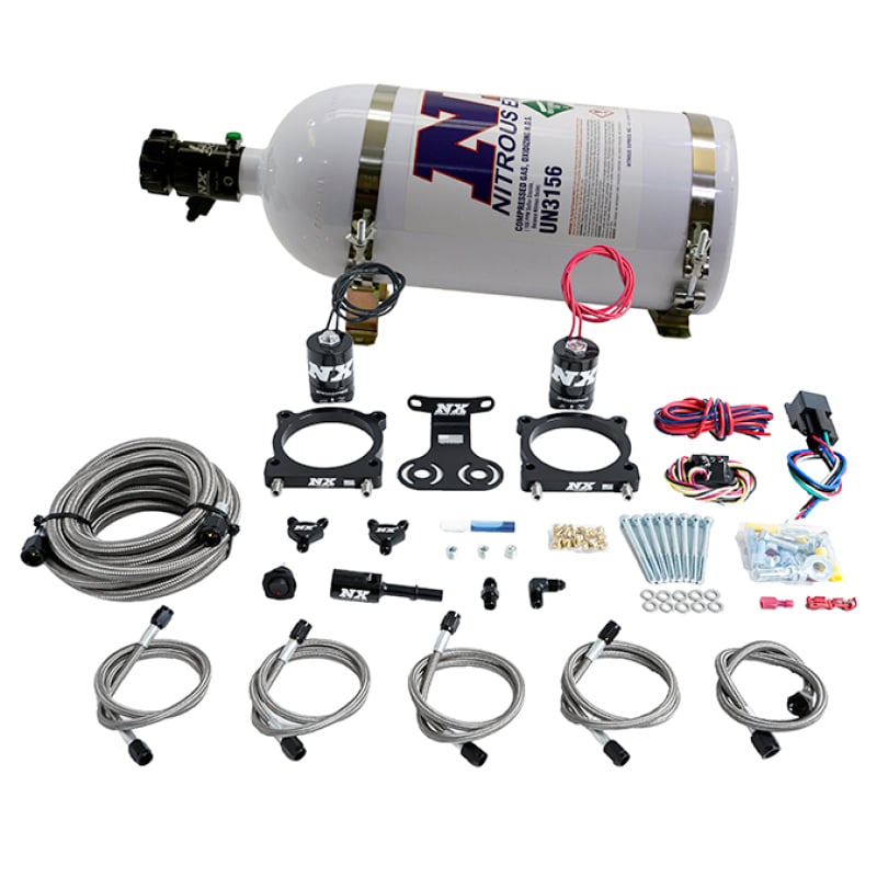 Nitrous Express 2024+ Ford Mustang 5.0L Dual Throttle Body Plate System ...
